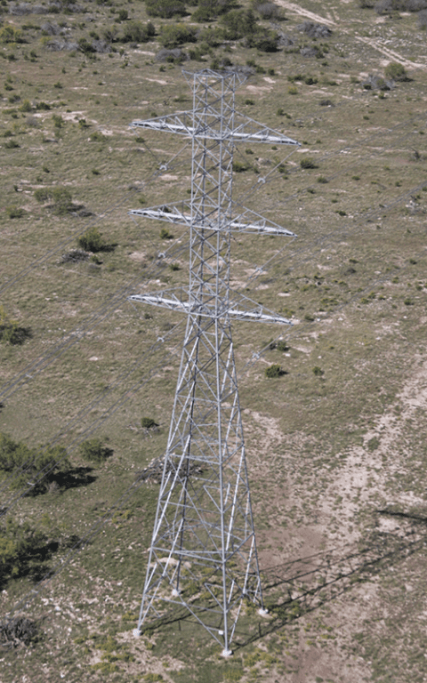 Example transmission structure for proposed project. Example transmission structure for proposed project.